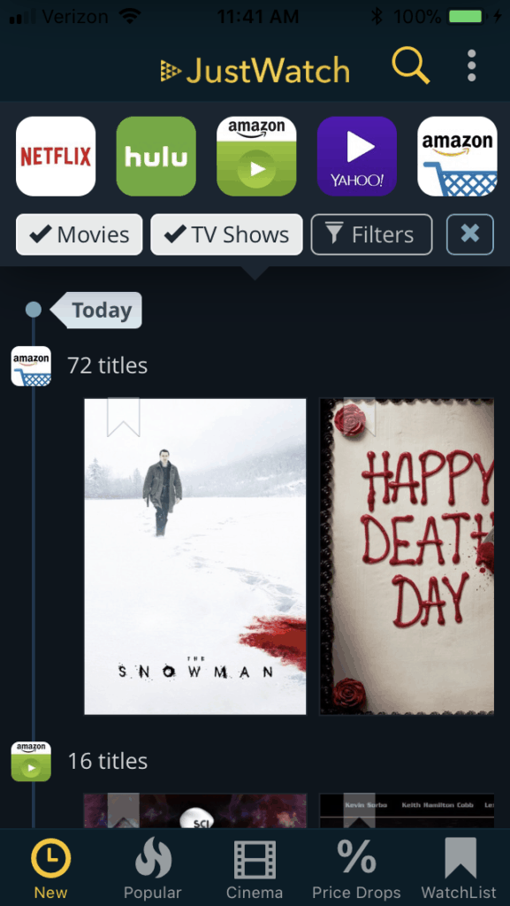 JustWatch is the easiest Streaming Search Engine