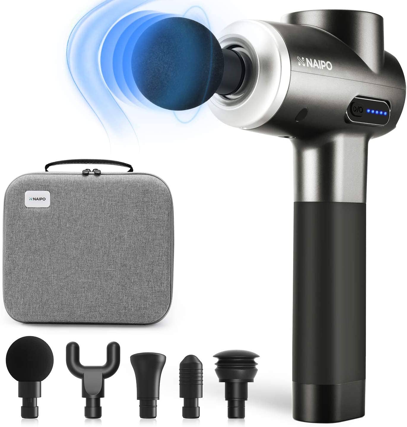 Massage Has Never Been Easier - NAIPO Massage Gun Review • All Things Fadra